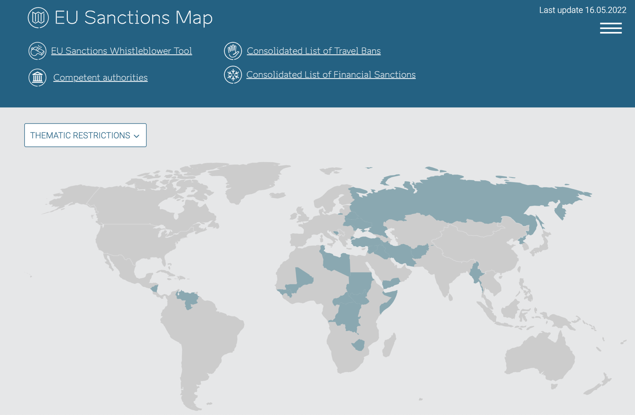 EU Sanctions Map is released – www.shofior.com